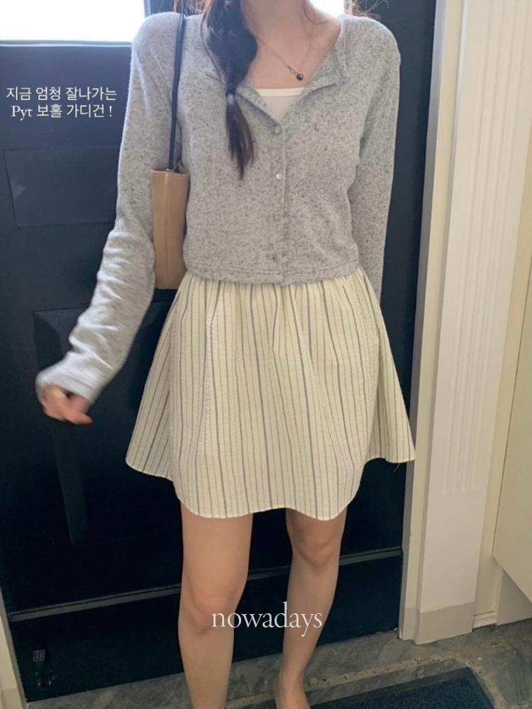 나우어데이즈 pyt 프리티영띵 토이즈 스커트 썸머 밴딩 A라인 스트라이프 미니 치마 (2col)