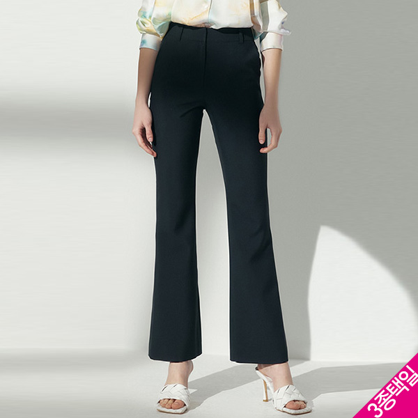 포스티 - [홈쇼핑방송/르오트(LeOT)] 미니멀 뒷밴딩 세미 와이드팬츠-사이즈 55~88까지