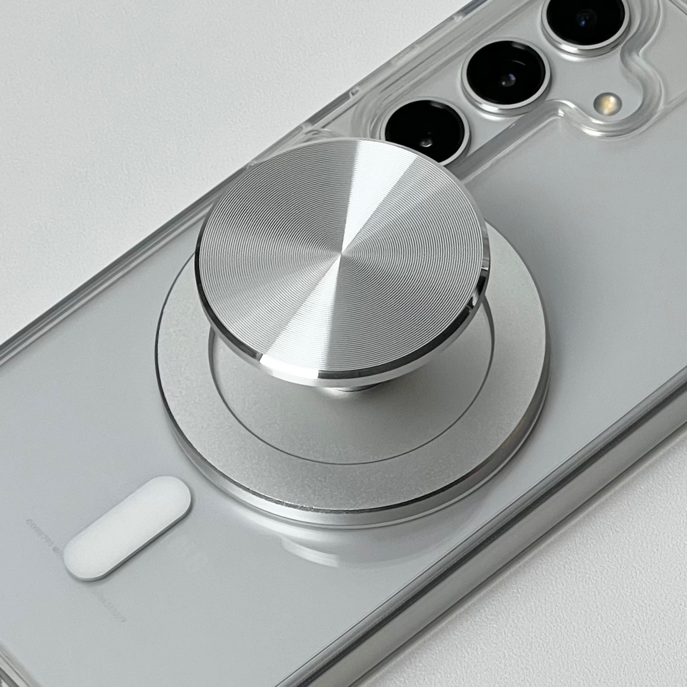 두들잇 두들잇 맥세이프 그립 톡홀더(아이폰 갤럭시 탈부착 자석 스마트톡) M9, Silver