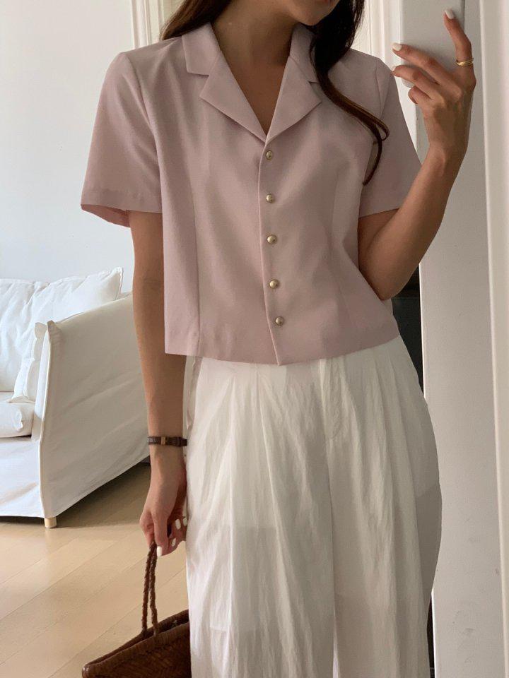 베데떼 24ss 플러터 flutter 웨이브 블라우스 자켓 (3col)