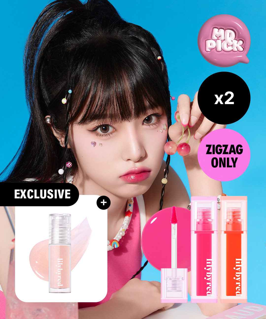 릴리바이레드 [MD PICK] 쥬시 라이어 워터 틴트X2 (+미니 글로스 증정)