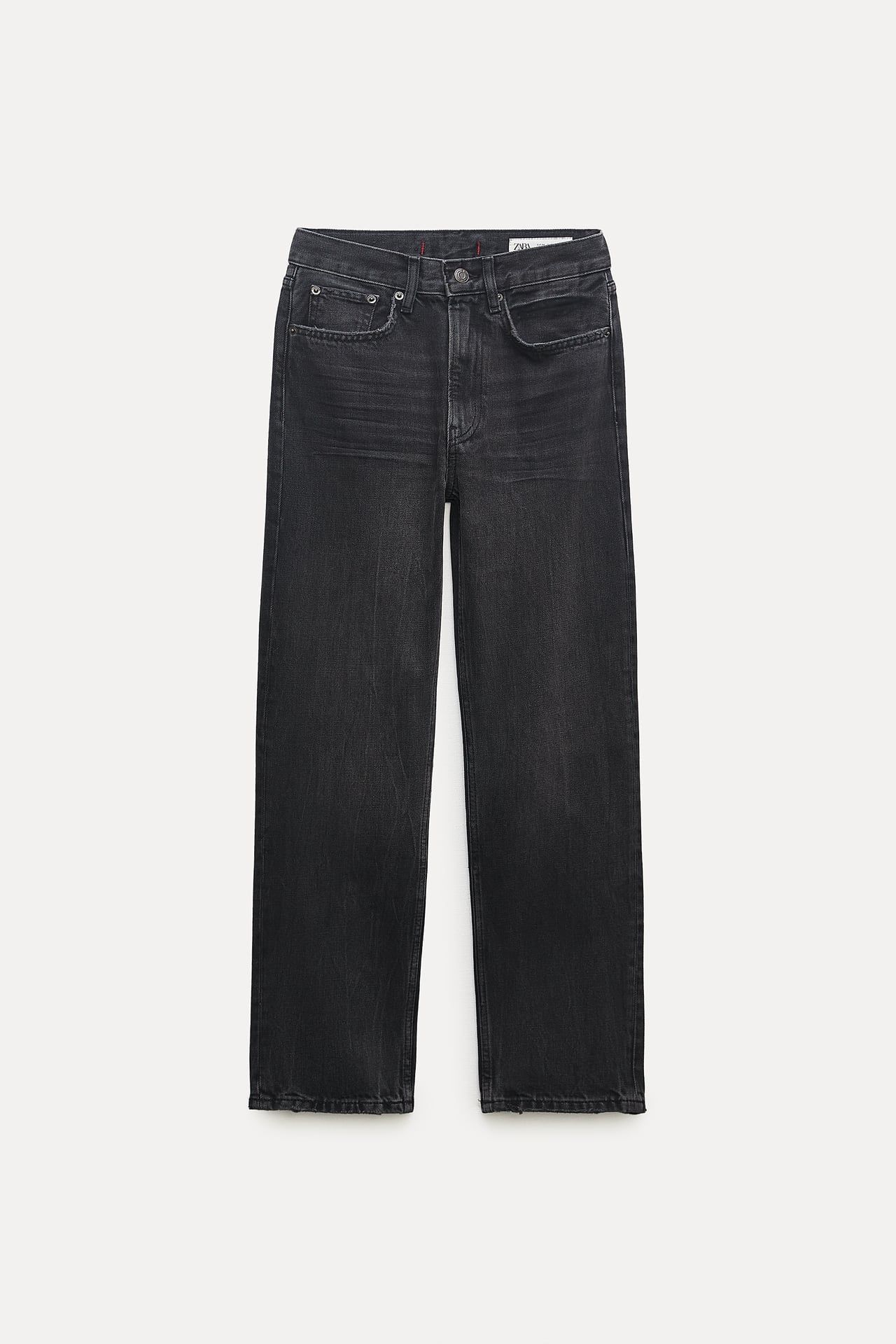 스페인샵 자라 미드라이즈 크롭 진 6840/310 BLACK