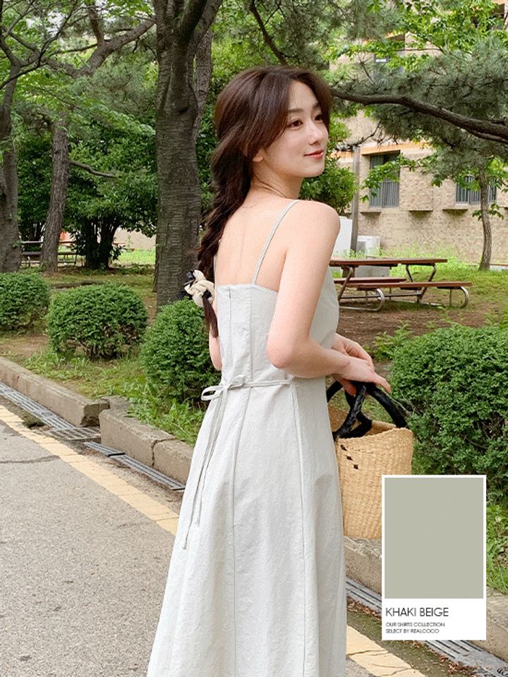 리얼코코 누적3천장휴양지 자체제작 선키스트 바스락 나시 롱원피스 4 Color 여름썸머레이어드뷔스티에셀프웨딩