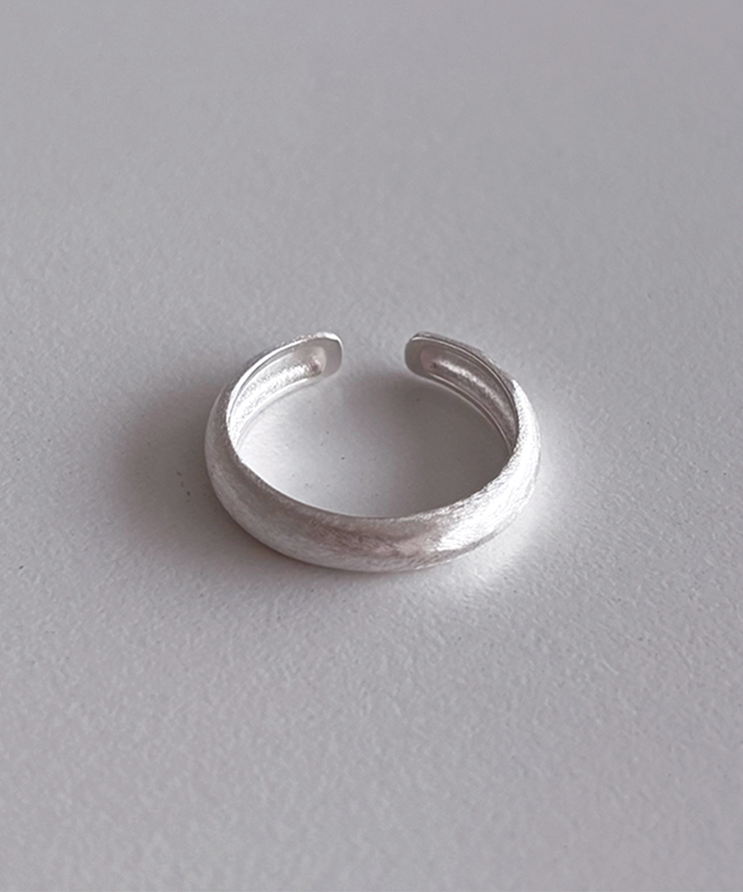 브헤 [925silver] matt bold open ring 무광 볼드 매트 오픈 링 반지 171