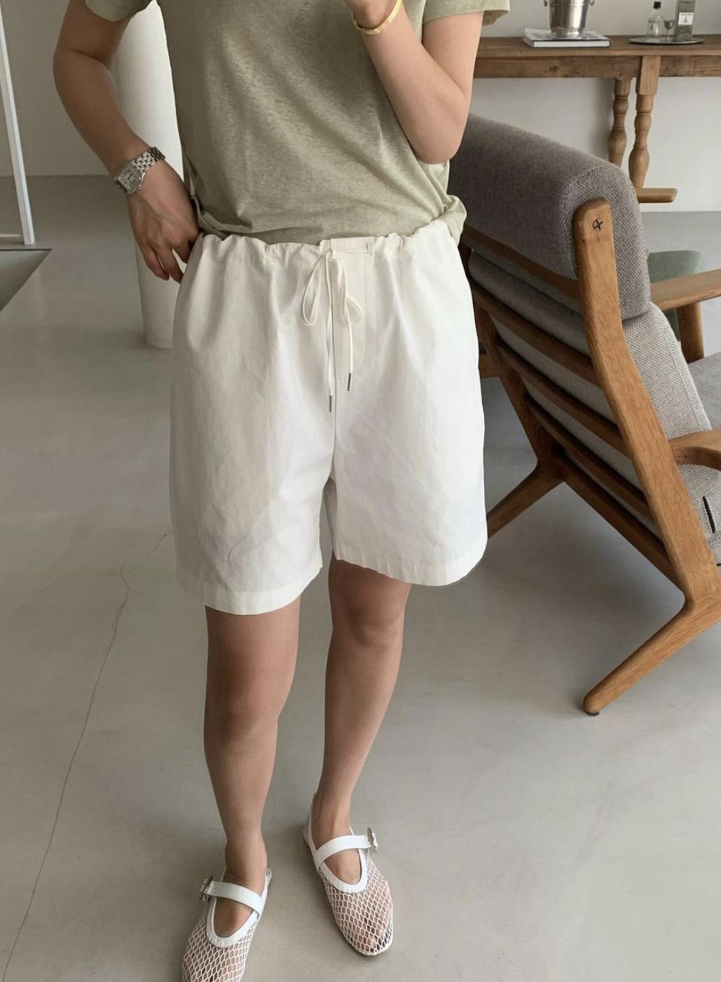 미멀 페브러리 Feb11 프리 린넨 반바지 (3col) 4부반바지 여름 숏팬츠 스트링바지