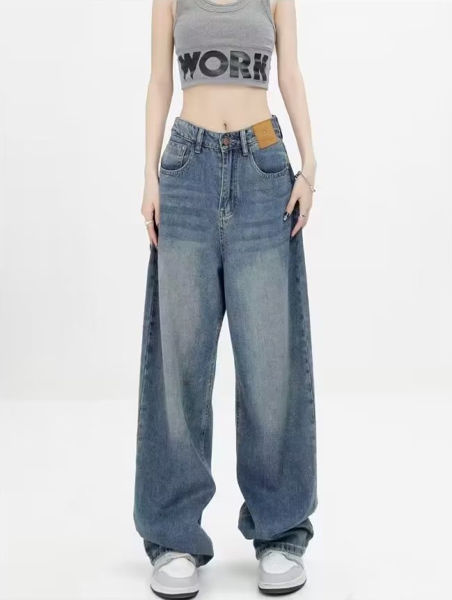 집콕끼리 청바지 데님 와이드 팬츠 통 바지 여성 롱 스트레이트 하이웨스트 Y2k 버뮤다 긴 진청 중청 연청 워싱 플리츠미 린넨 카고 슬랙스 여자 면 바스락 바이커 배기