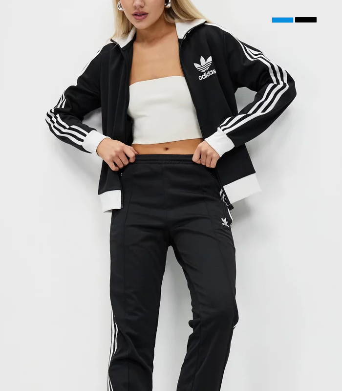 메소프501 아디다스 우먼즈 베켄바우어 트랙탑 자켓 블랙 블루 IW3174