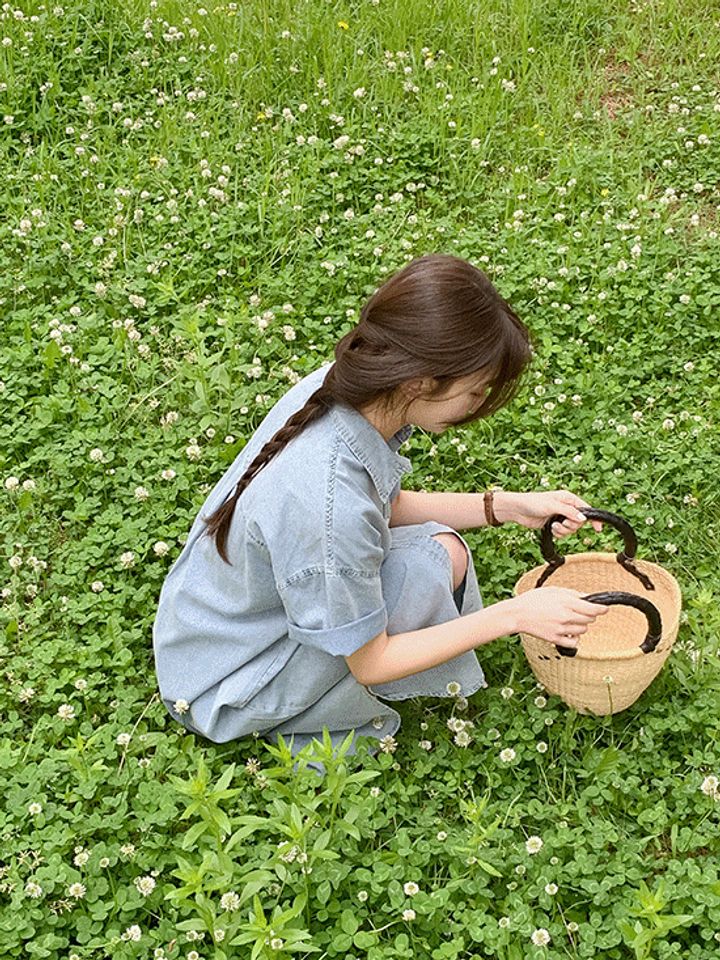 리얼코코 가을🍂누적3만장 자체제작당일출발 나이브 데님 셔츠원피스 2 Color 어텀원마일룩휴양지청루즈핏