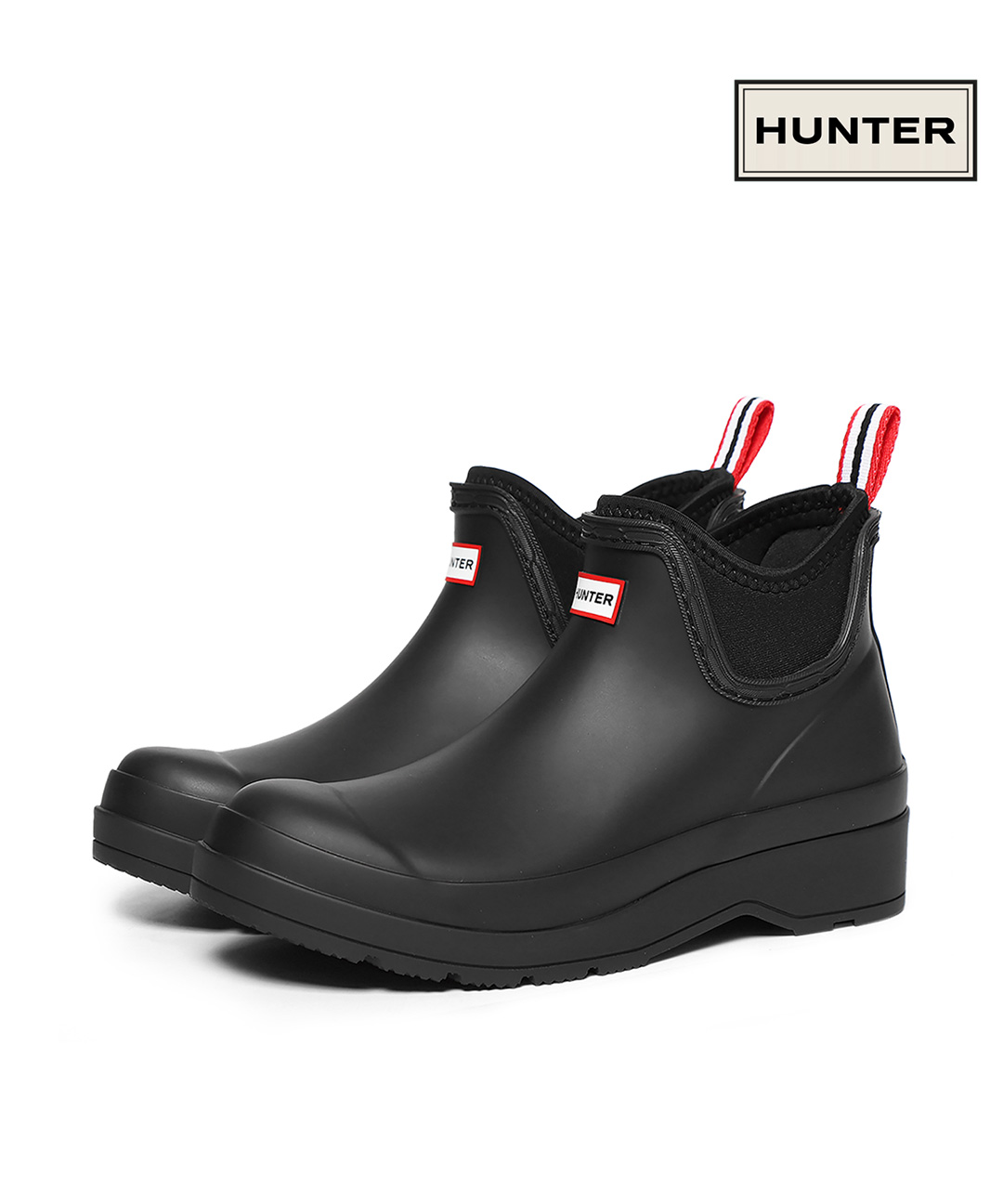 티원글로벌 [헌터] 우먼스 플레이 네오프렌 첼시 레인부츠 WFS3020RMA-BLK