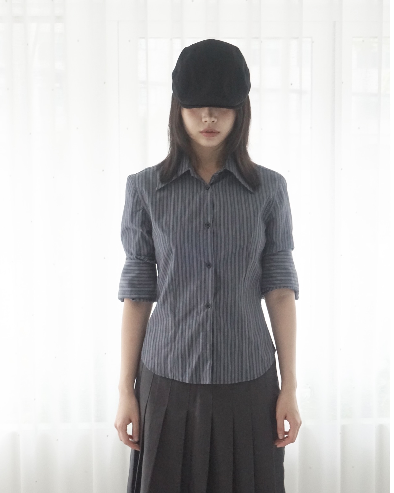 아게하 preppie stripe shirts [2c]