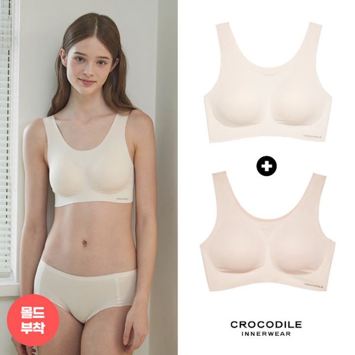 포스티 크로커다일 라이크라 쉘론 몰드부착 U넥 감탄브라 2종 라이트베이지베이지 Cdwbr4o1718