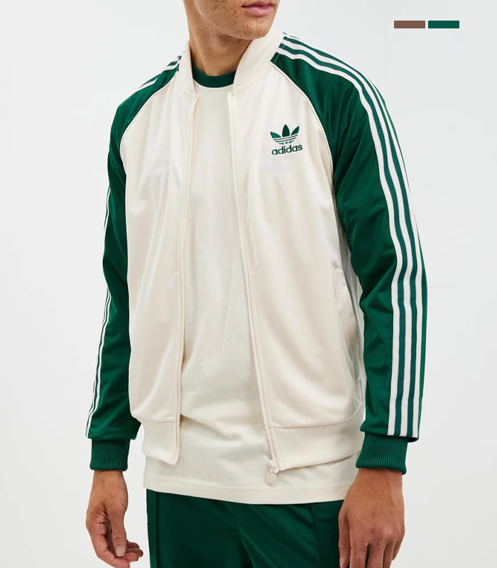 메소프501 아디다스 SST 트랙탑 져지 원더 화이트 컬리지에이트 그린 IS1403 어스 스트라타 IS3322