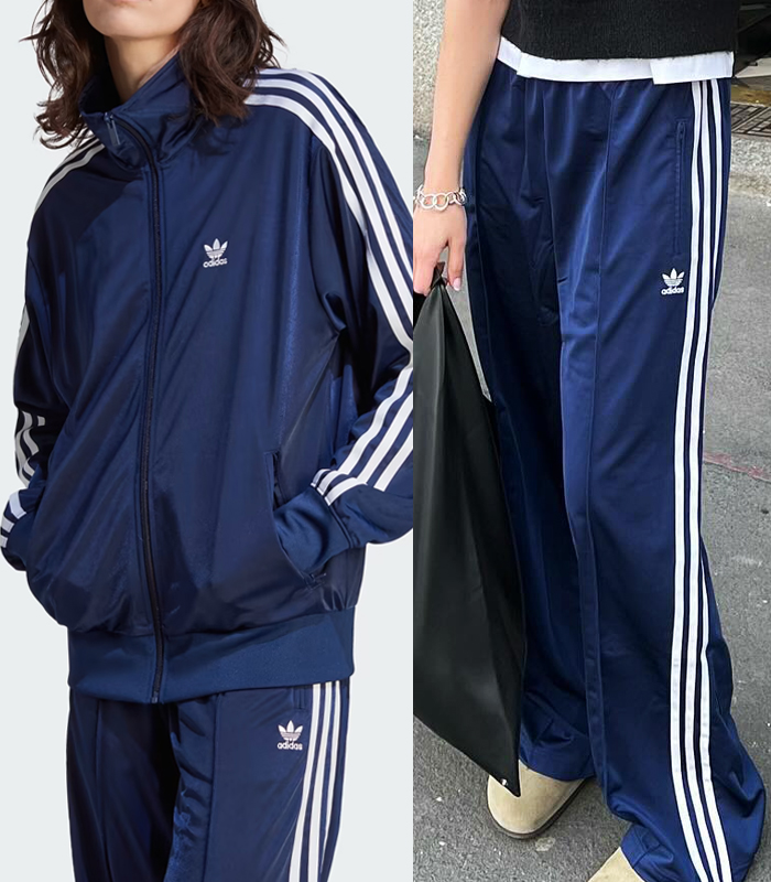 메소프501 아디다스 오리지널 루즈핏 파이어버드 트랙탑 팬츠 다크블루 IL3816