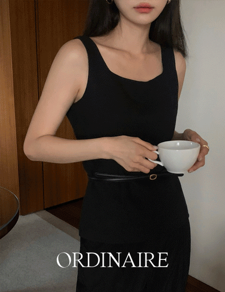 가내스라 [ordinaire] 니브 린넨 슬리브리스 (2color/S-M/단독주문시오늘출발)