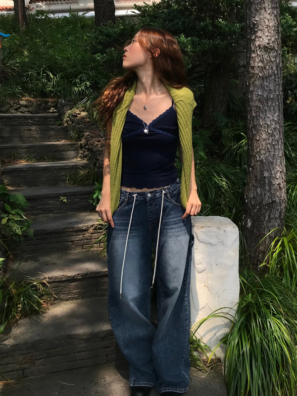 오네 string carpenter denim pants