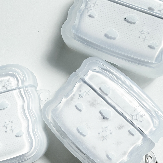 나인틴프라이데이 에어팟4 출시💜 귀여운 투명 구름 쪼꼬미 키링 에어팟 케이스 에어팟1세대 2세대 3세대 4세대 프로 프로2 프로2세대 친구 우정 우정템 선물 커플 커플템