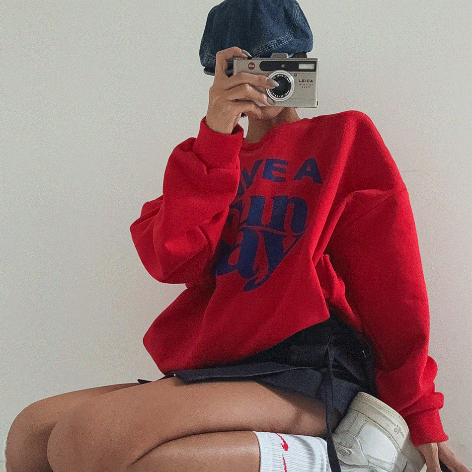 라걸 레터긴팔맨투맨-mtm