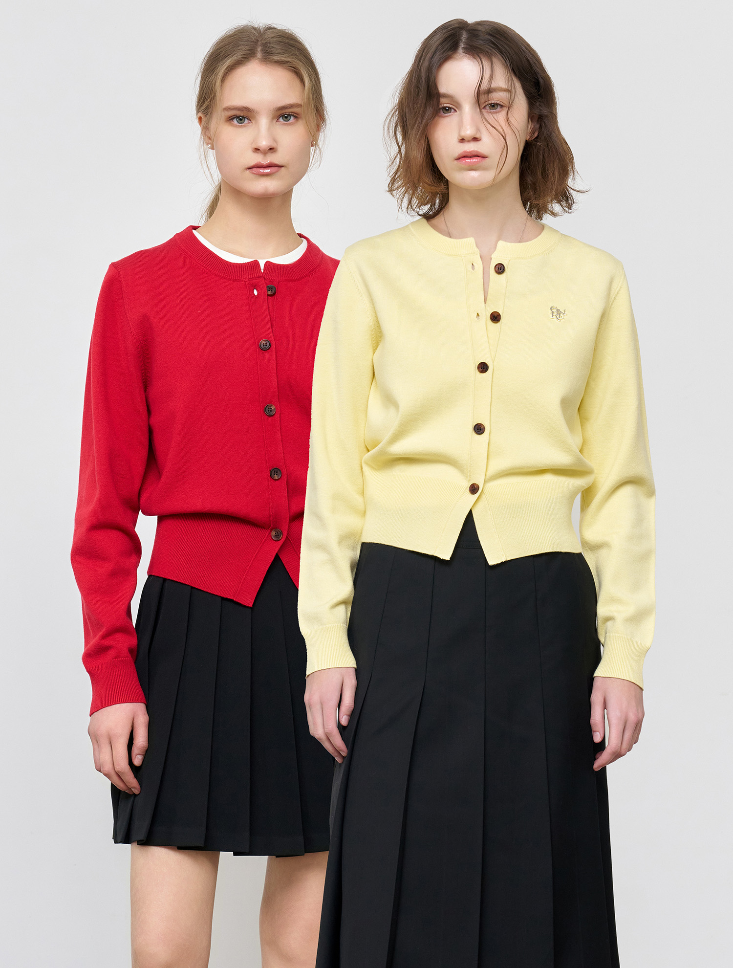 제너럴아이디어 WOMAN 에센셜 크루넥 가디건 [10COL]