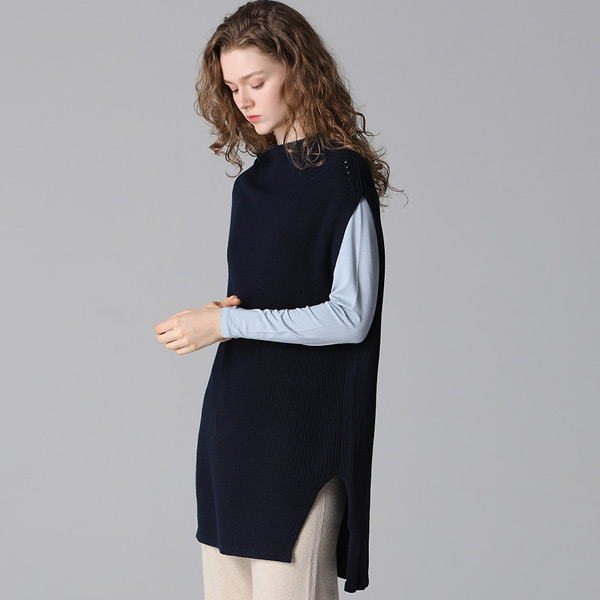 포스티 - [홈쇼핑방송/르오트(LeOT)] 소프트 니트 롱 베스트-사이즈 55~88다양