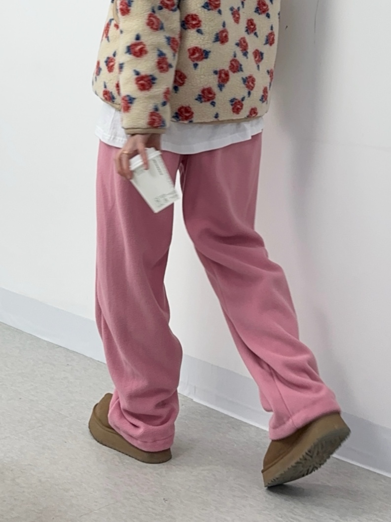 유니스 연핑크 당일 후리스조거팬츠 후리스와이드팬츠 후리스츄리닝 기모츄리닝바지 기모투웨이팬츠 후리스투웨이팬츠 기모와이드팬츠 겨울츄리닝 캠핑룩연베이지연핑크핑크소라네이비