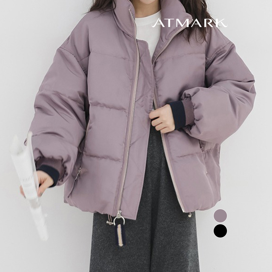 앳마크 ATMARK (77까지)투컬러시보리디테일패딩_AA49PD012G