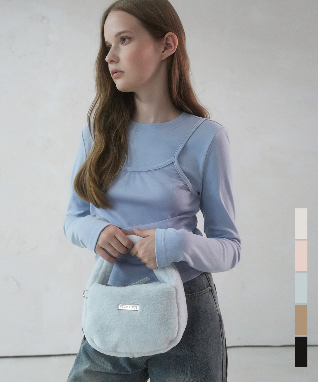 비바셔스 Anne Fur Bag_5Colors