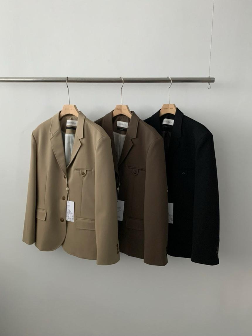 릴썸 오버테이크 베니타 자켓 울 루즈핏 싱글 카라 블레이저 jk 3col overtake