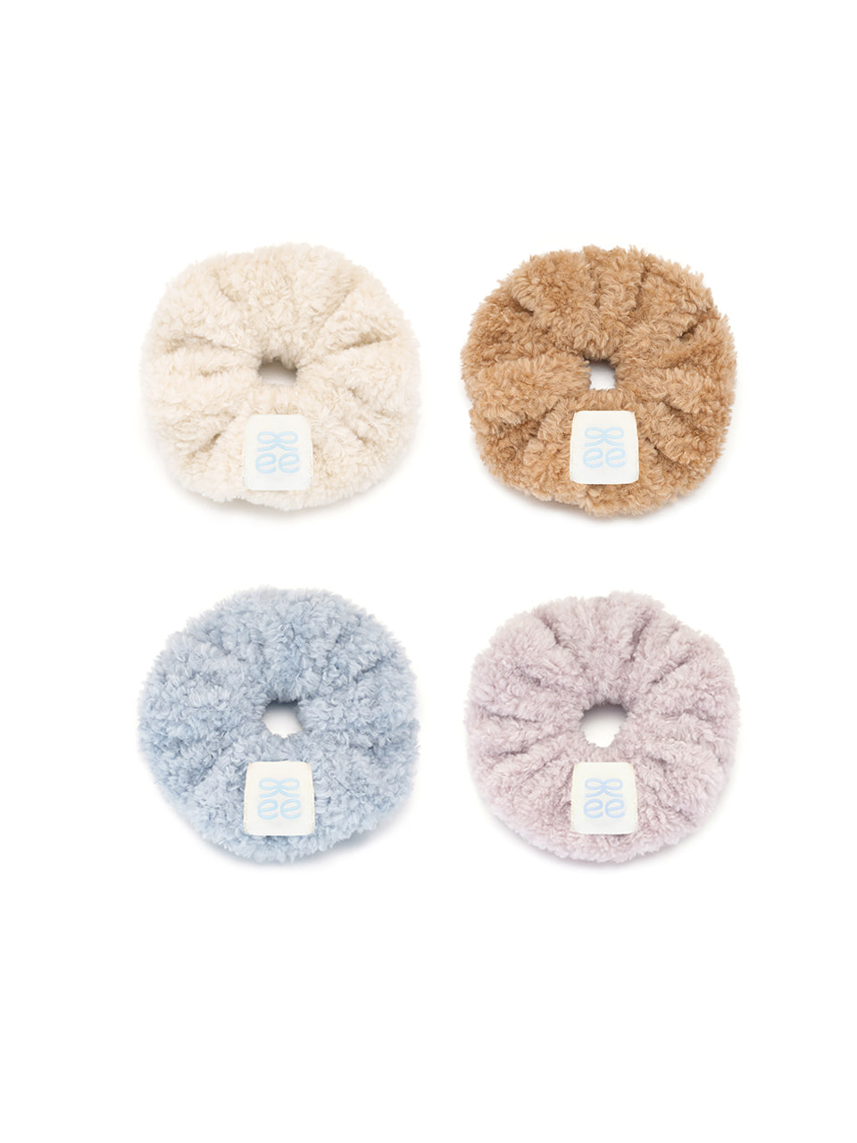 앵브록스 snuggle fur scrunchie_4 colors