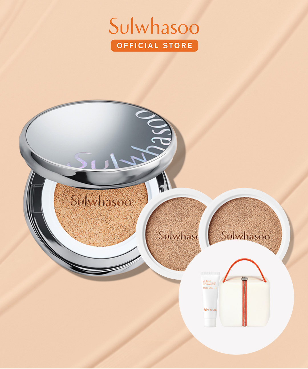 설화수 [단독증정] 설화수 퍼펙팅쿠션 15gx3 (본품1개+리필2개)