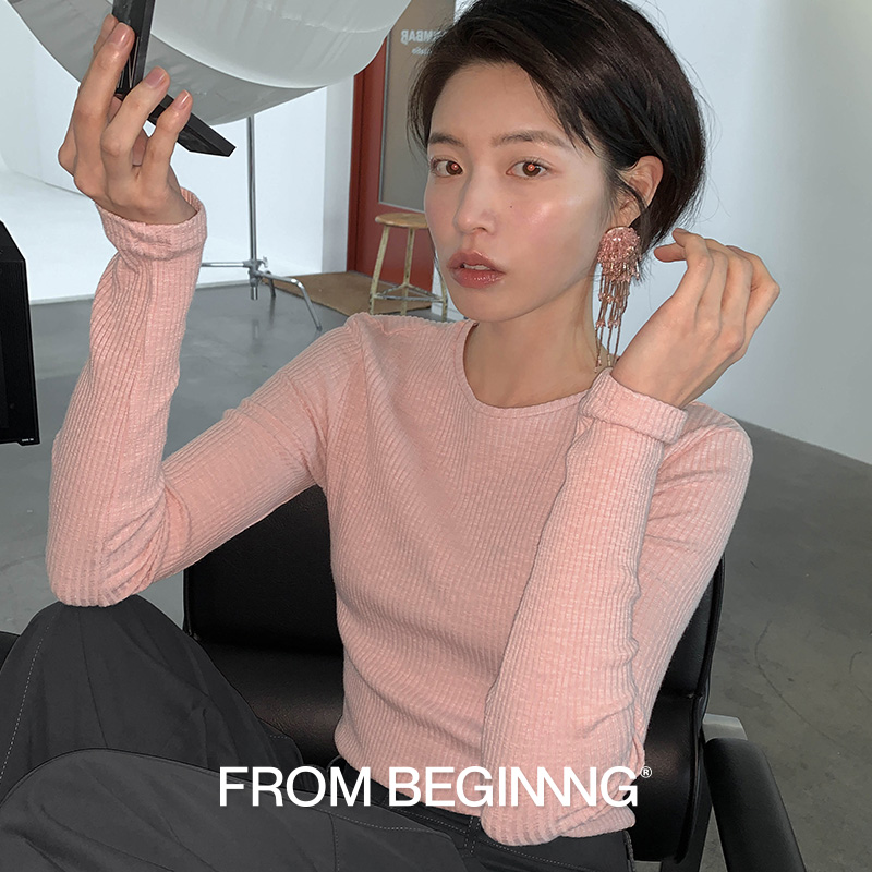 프롬비기닝 여리핏롱슬리브 3천장돌파 Made 멜로우 슬림골지라운드 티 4color 롱슬리브 티셔츠 긴팔티 긴팔 기본티 긴팔티셔츠 레이어드티셔츠 이너티 슬림핏 가을