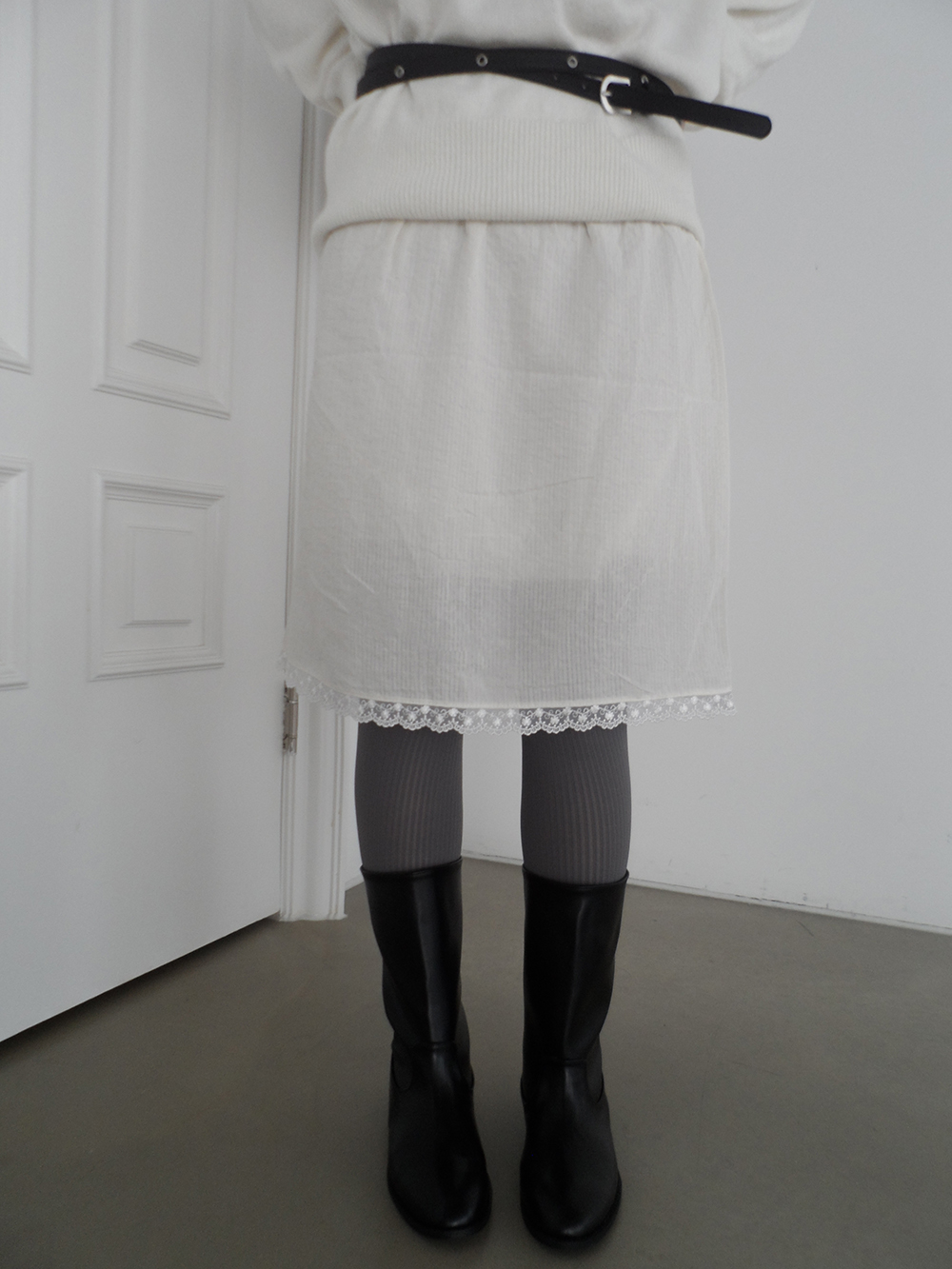 워넷 lace half skirt (2c)