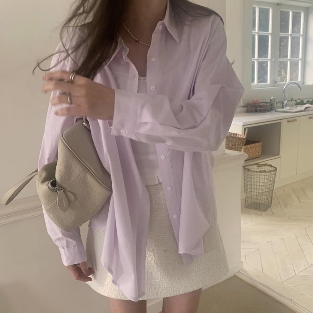 언노운센트 프리티영띵 뉴 보이 기본 카라 코튼 면 봄 셔츠 남방 4color 프영띵 pyt