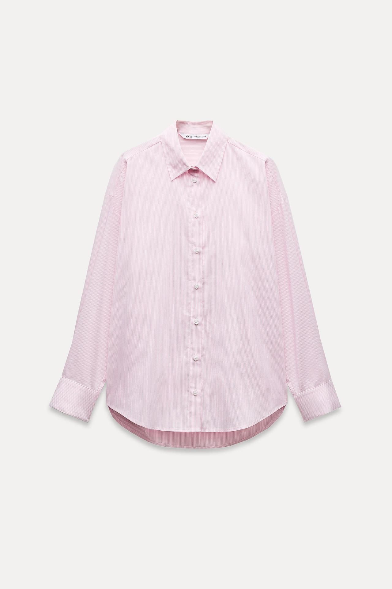 스페인샵 자라 베이직 포플린 셔츠 2298/162 PINK