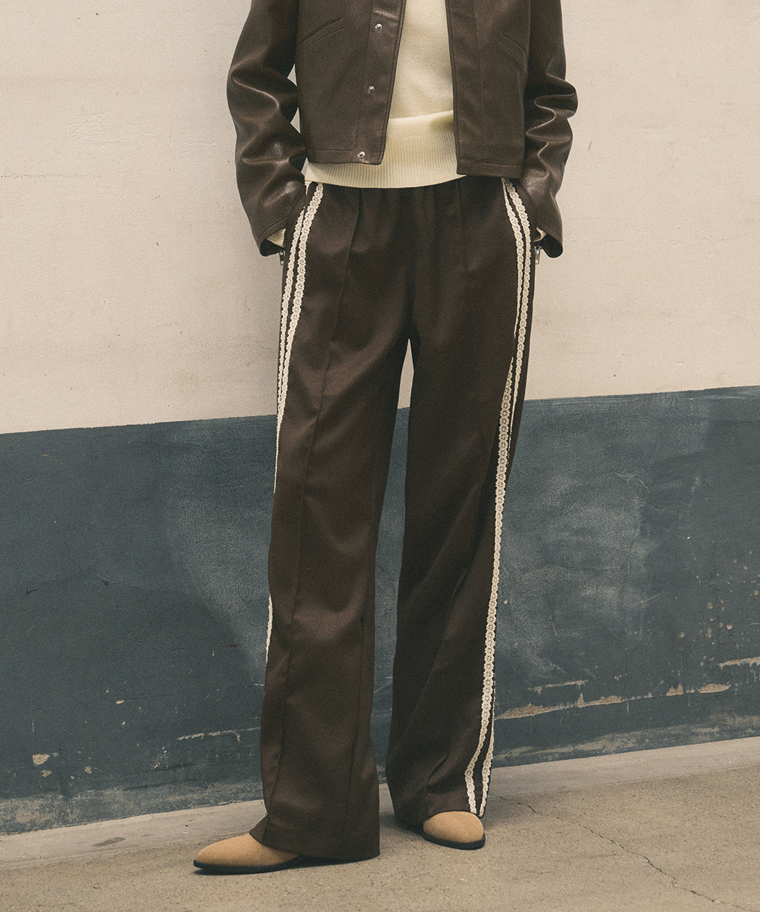 씨타 Wool Blend Formal Soft Track Pants_CTB530(3color)