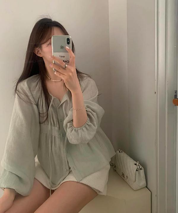 엠버쥬쥬 프리티영띵 쥬쥬 블라우스 2col pyt 프영띵 하객룩 레이스 러블리 파스텔 비비드 봄 신상 벌룬