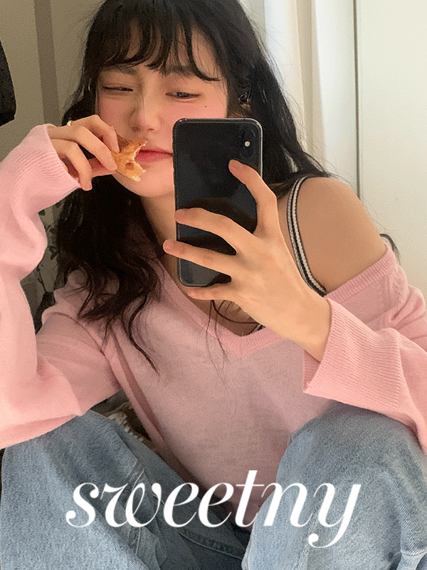 나이니 [자체제작/made/sweetny] 룰라 스트라이프 단가라 셔링 나시