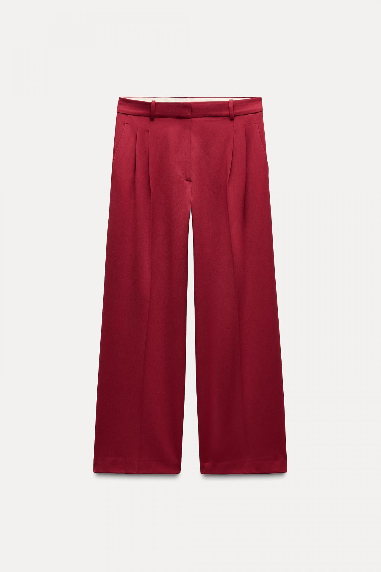 포스티 - 자라 플리츠 팬츠 7149/072 RED