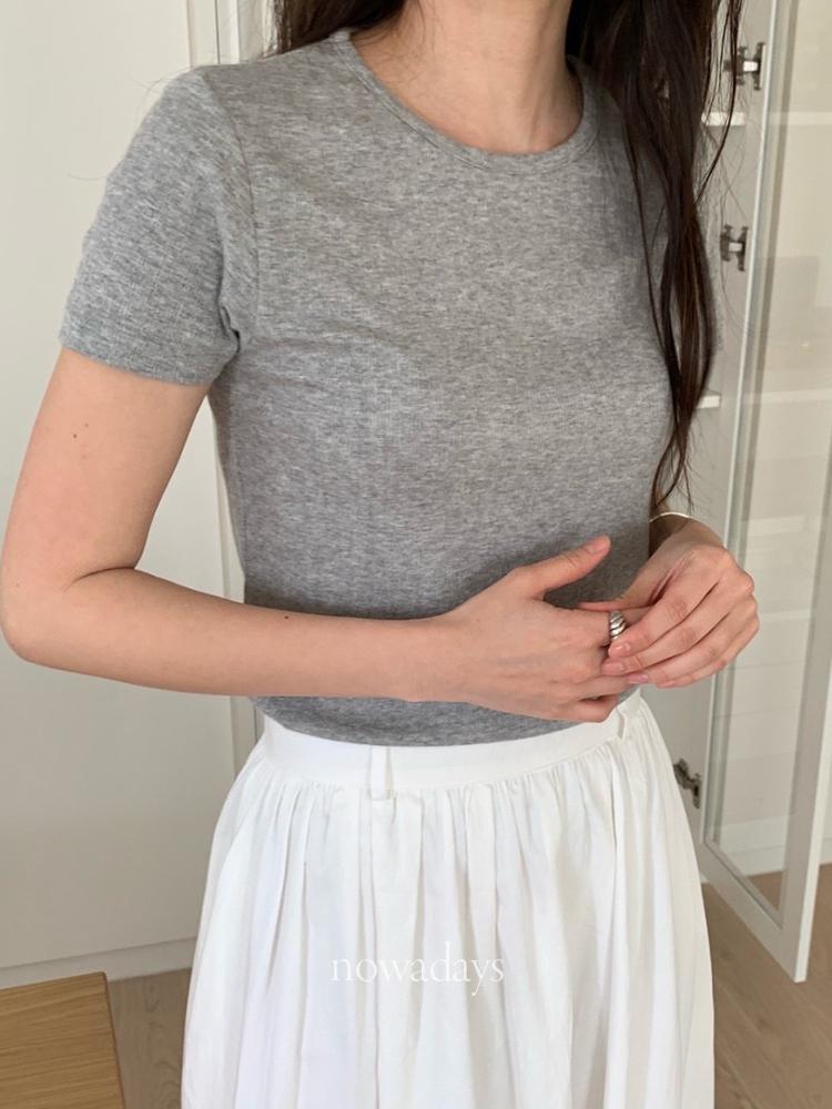 나우어데이즈 founders 파운더스 엘바 아일렛 티셔츠 코튼 모달 반팔 라운드 데일리 t (3col)