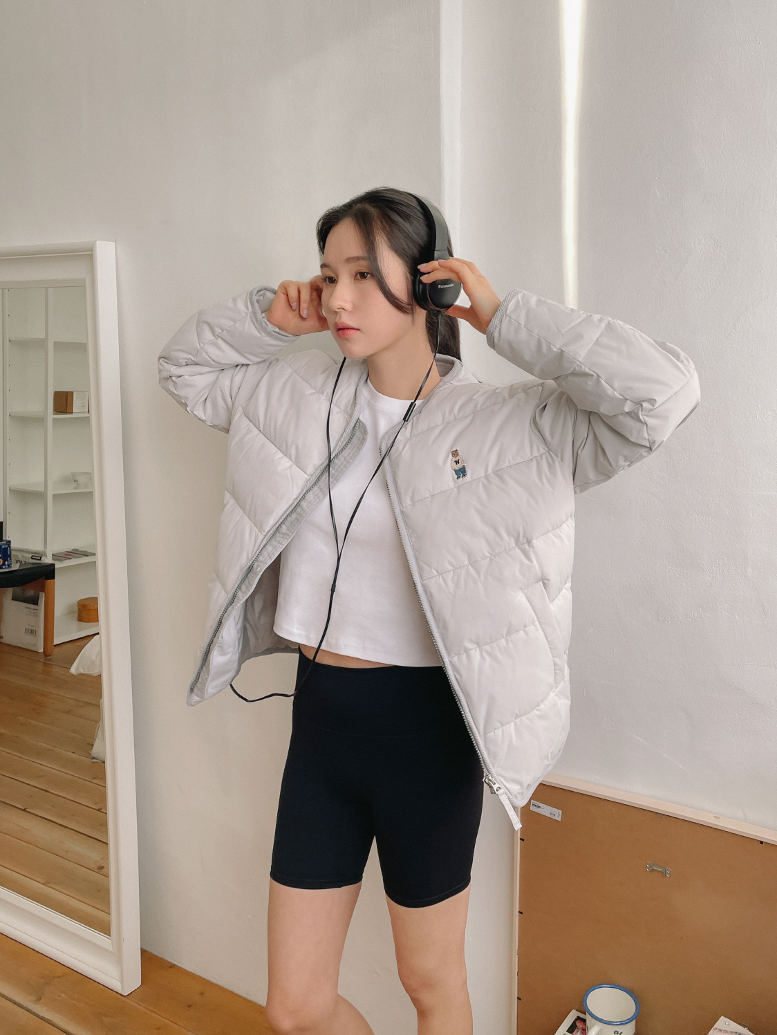 후아유 [인플루언서 PICK/25SS NEW] 스티브 경량 패딩 / WHJPF1191U