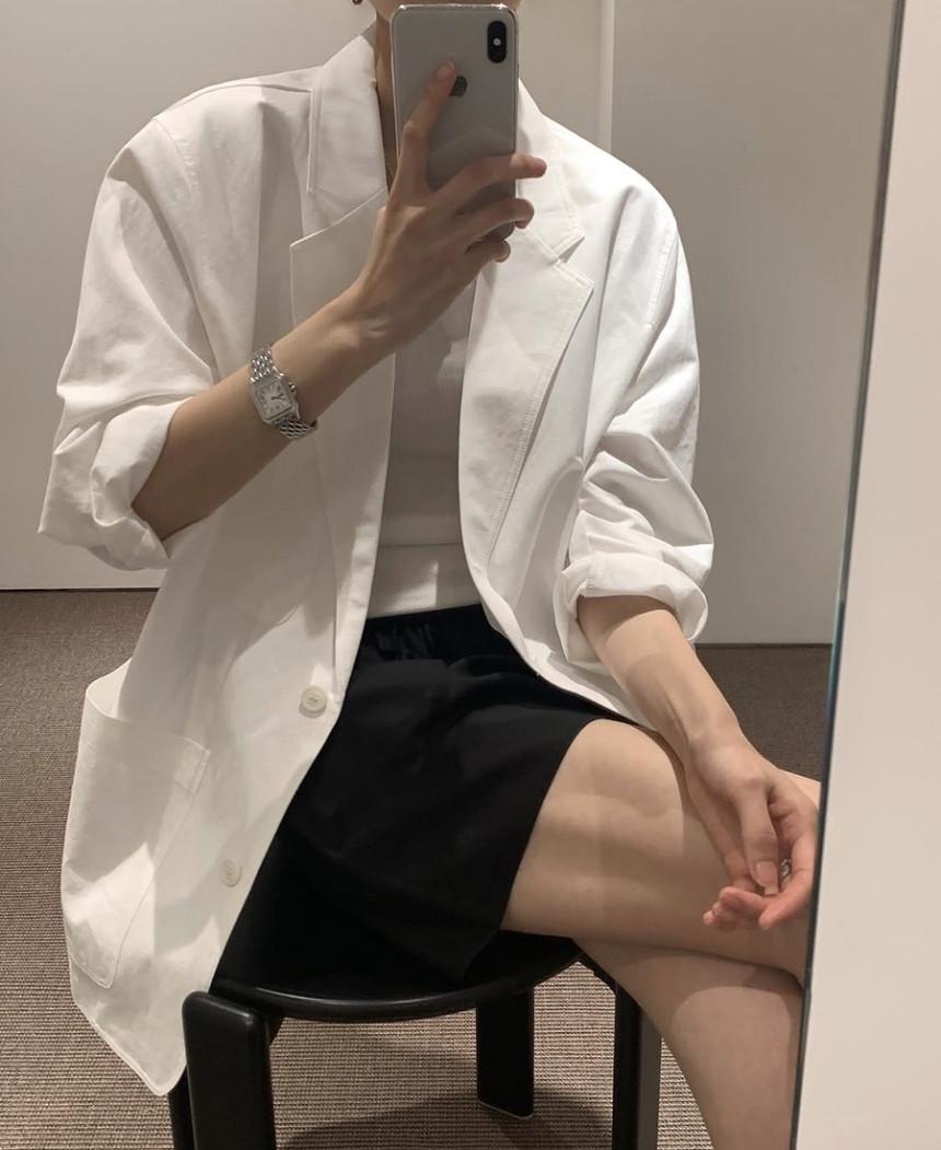 아워페이브 Feb11 페브러리 오프 린넨 자켓(3color)