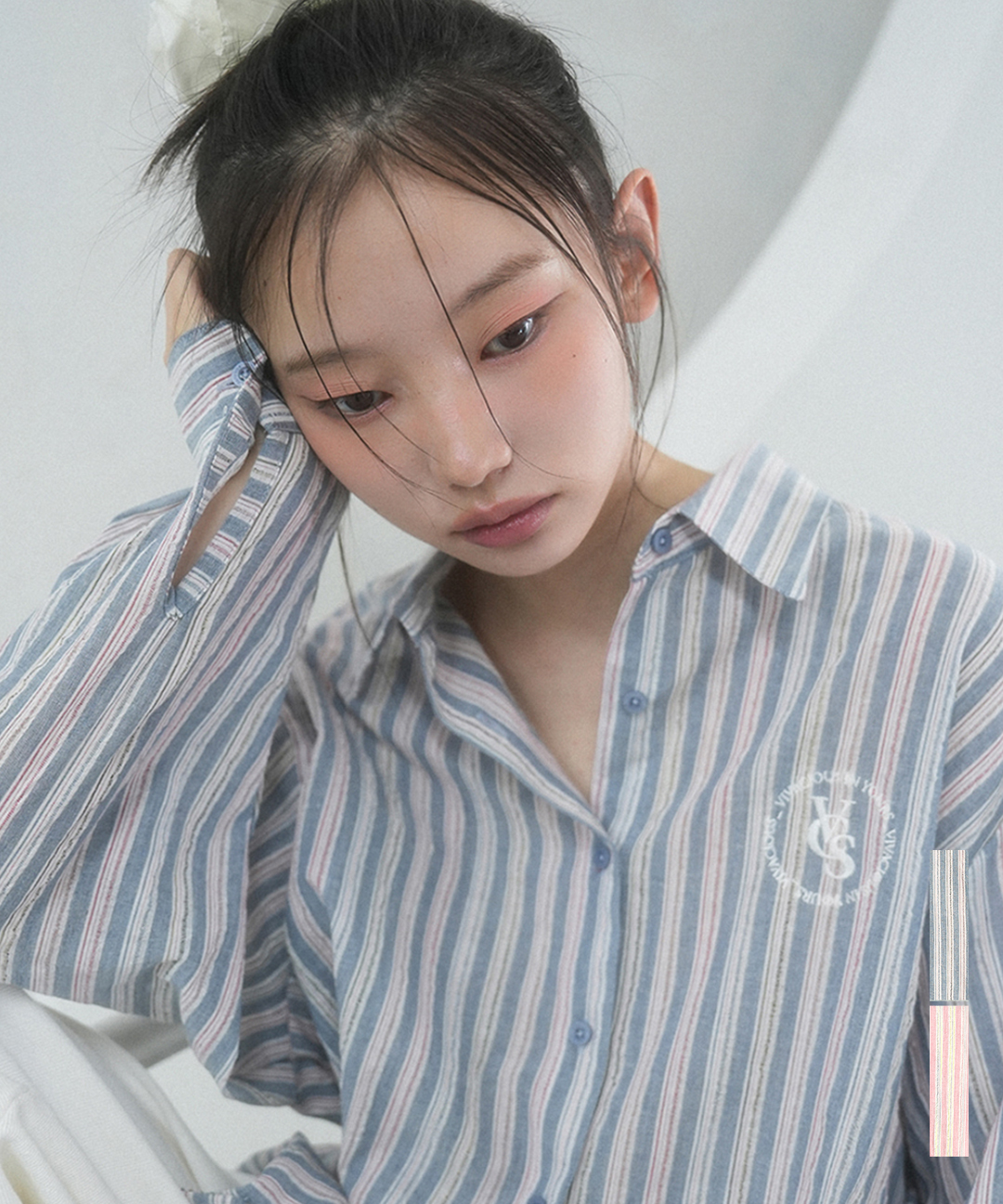 비바셔스 Aster Multi Color Stripe Shirt - 2COL