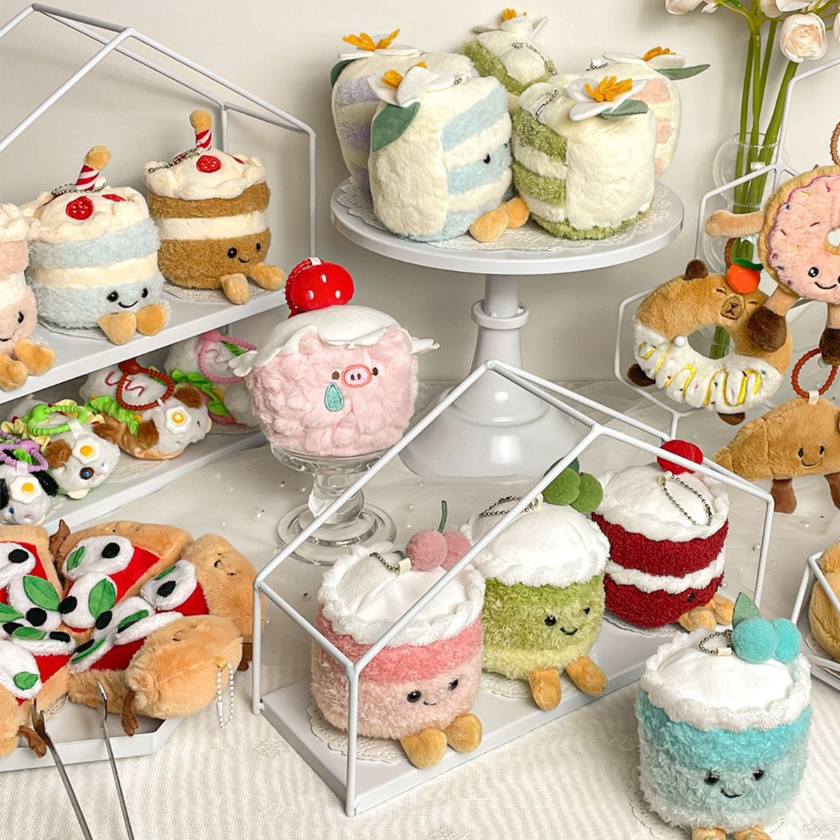 부카즈 bookaz 케이크 베이커리 키링 미니 빵순이 인형 키홀더 가방 열쇠 고리