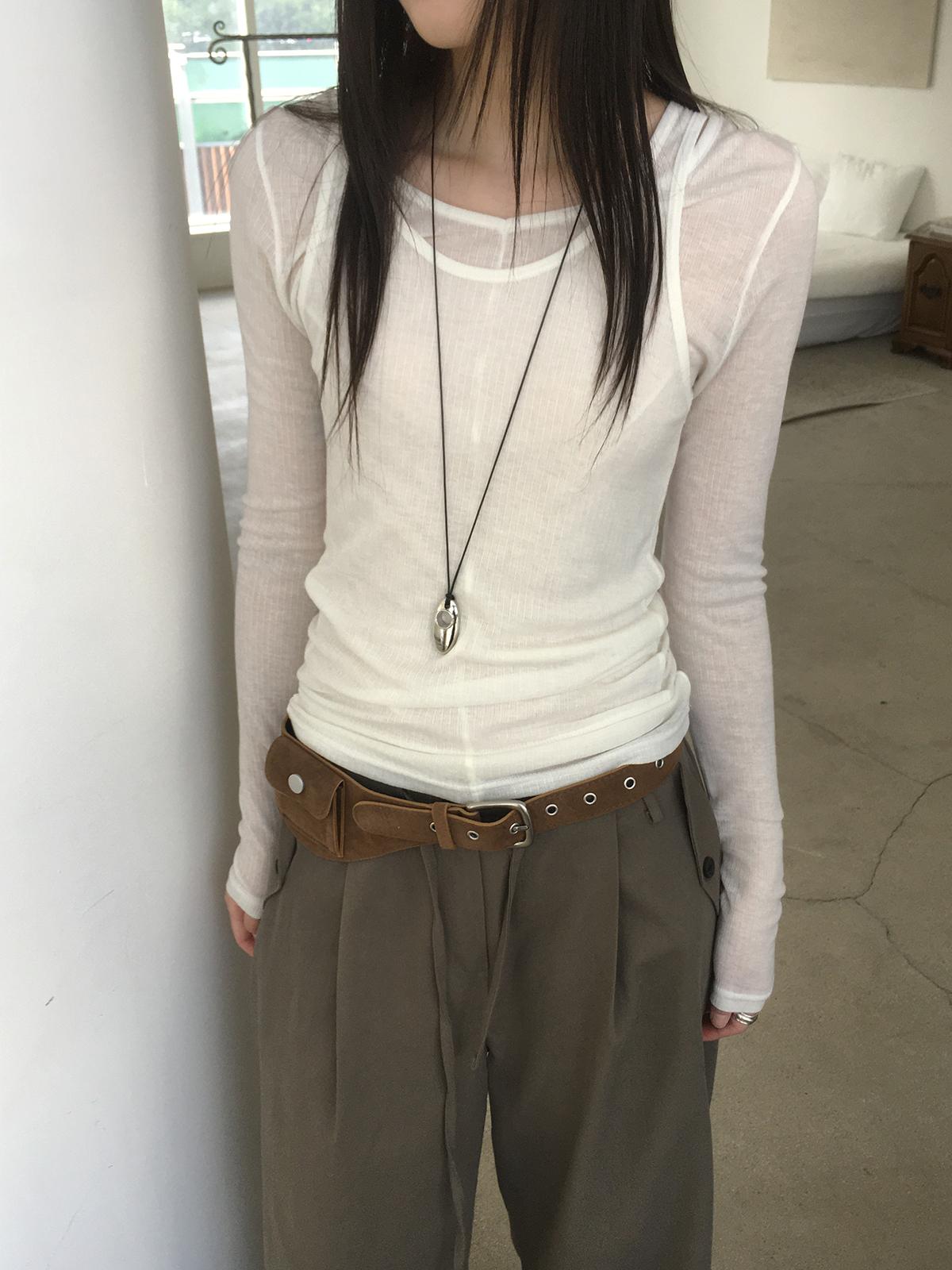 미엔느 [미엔느] cashmere blend layering set / 캐시미어 블렌드 레이어드 세트 (3col)