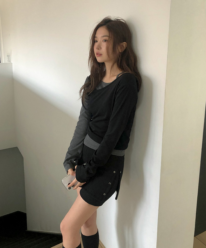 니어웨어 [레이어드세트] 키세스 나시 SET (3color)