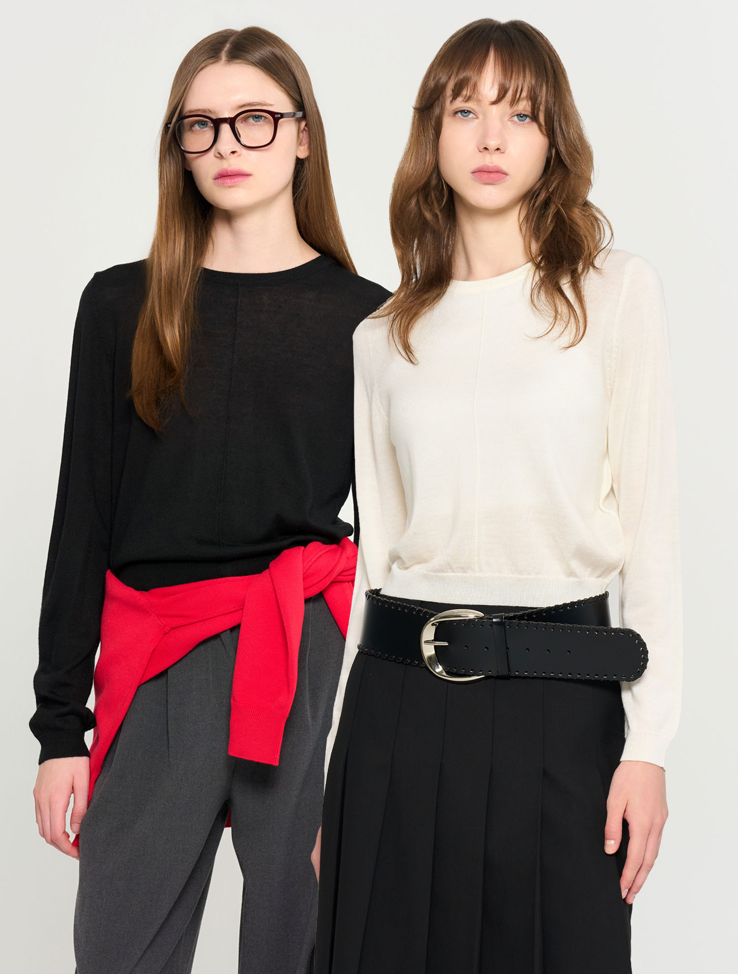 제너럴아이디어 WOMAN 울 블렌드 텐셀 핀턱 풀오버 [3COL]