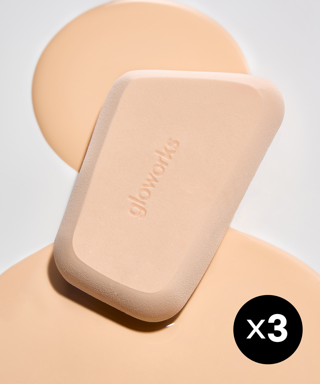 글로웍스 이지블렌딩 커버업 스펀지 1P 1box X 3